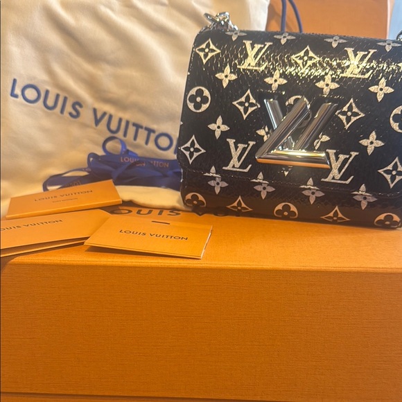 Louis Vuitton | Bags | Louis Vuitton Black Crossbody Bag With Iconic ...